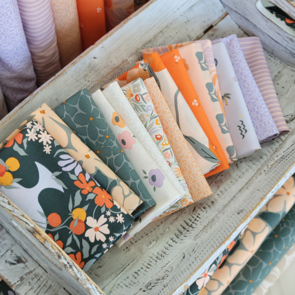 Tangerine by AGF | Italian Linen | Love Cushion Kits | Wideback by Lib – Out of Hand Quilting ...