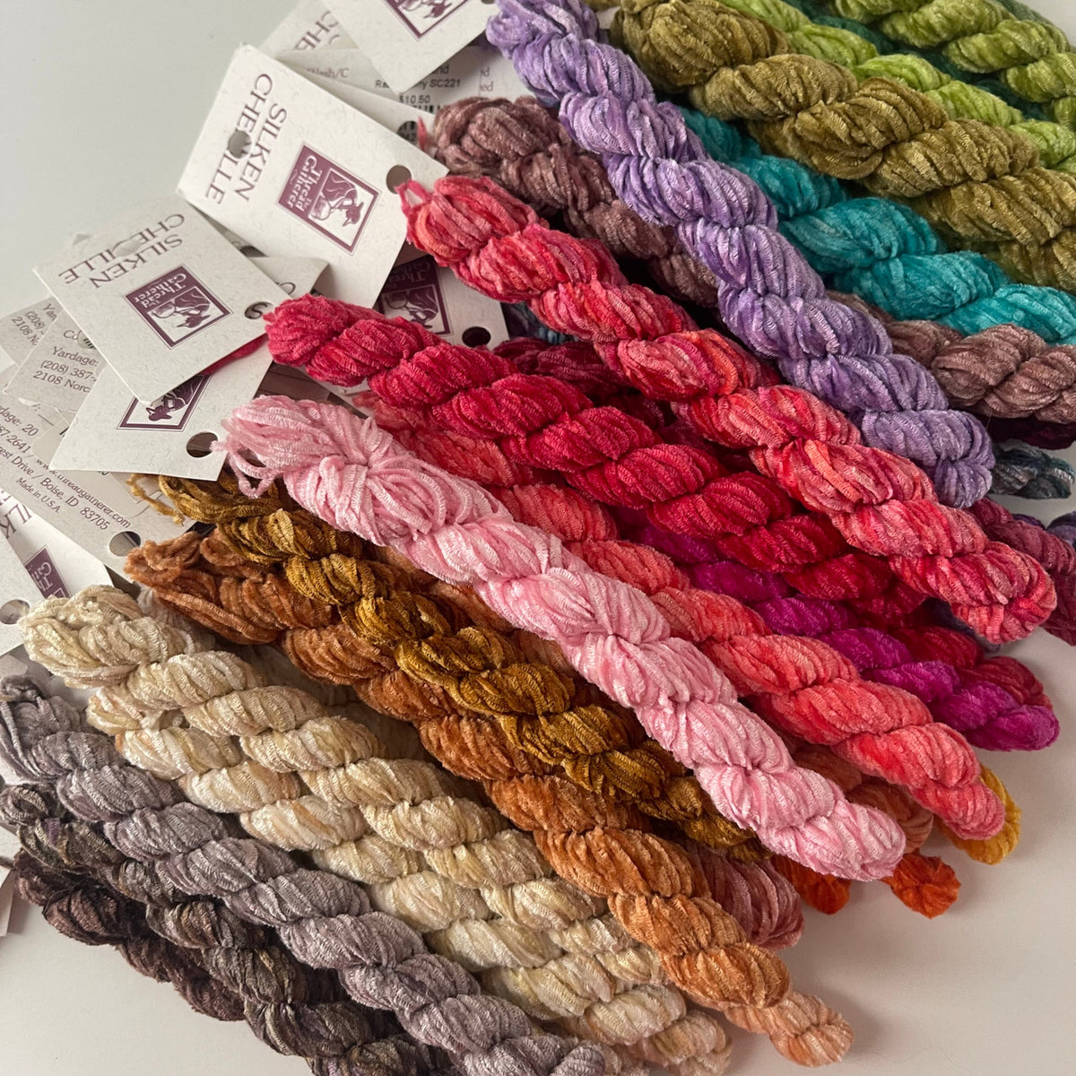 The Thread Gatherer - Silken Chenille SC – Out of Hand Quilting & Fabrics