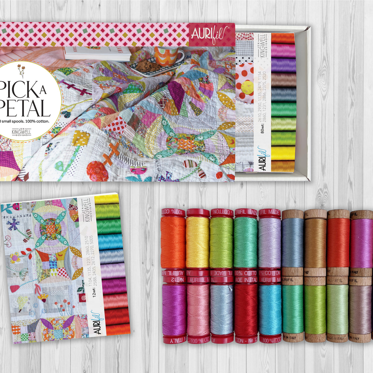 Pick a Petal Thread Box by Jen Kingwell – Out of Hand Quilting & Fabrics