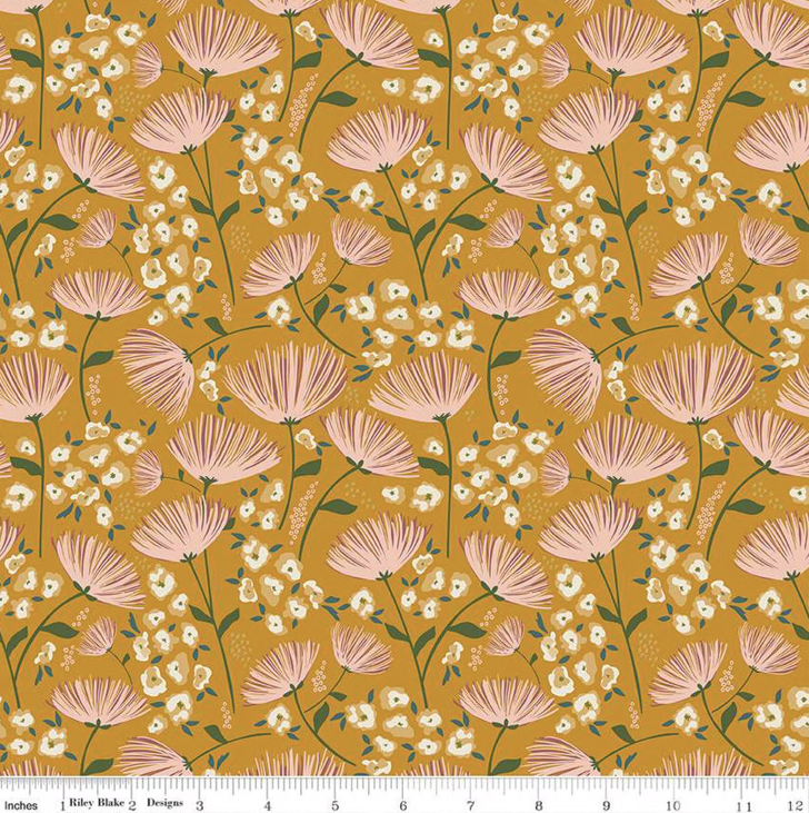 Blush 'n Butterscotch - Main Butterscotch - Simple Simon & Co. – Out of Hand Quilting & Fabrics