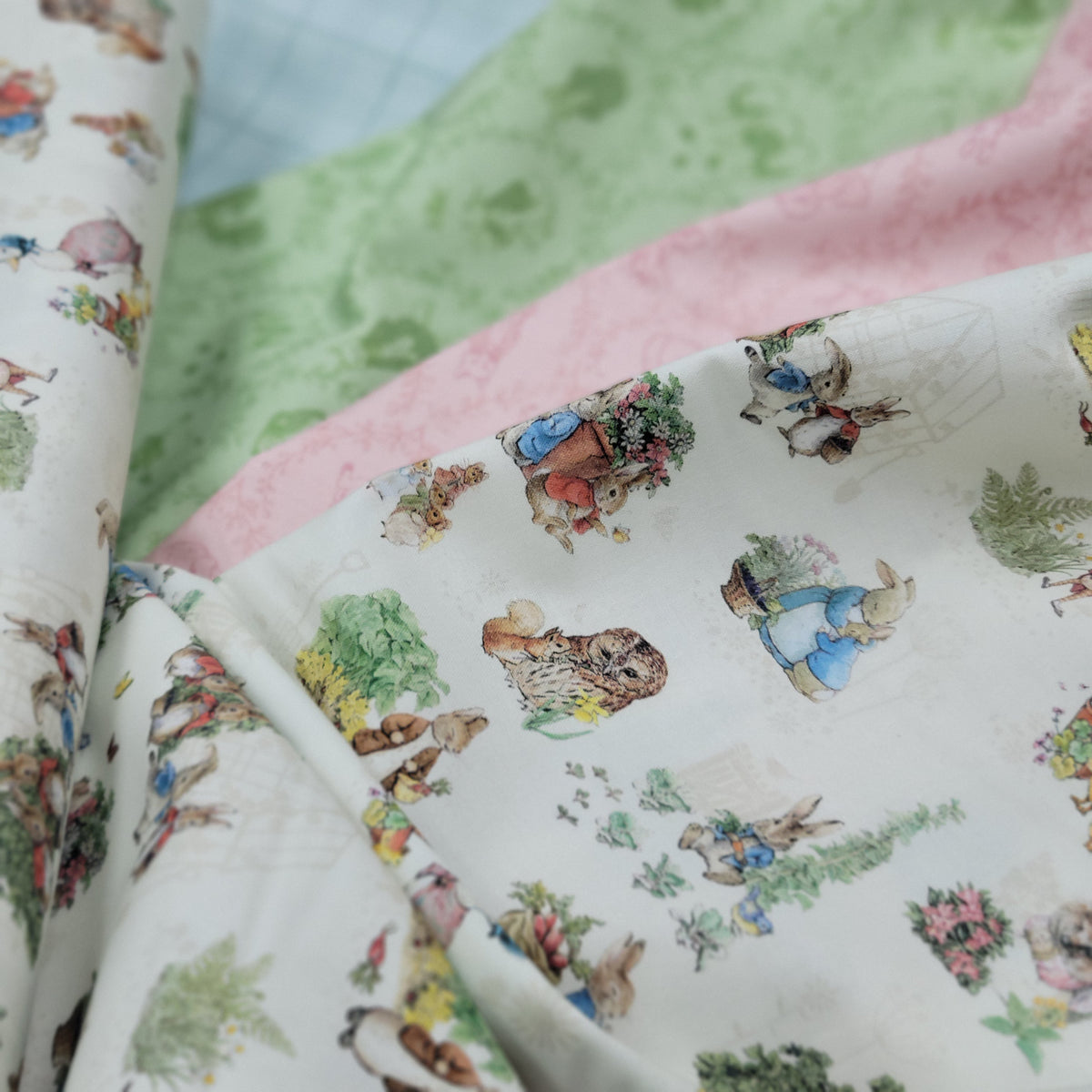 Peter Rabbit™ & Friends by Riley Blake | Kaffe x Morris & Co. Wide Bac ...