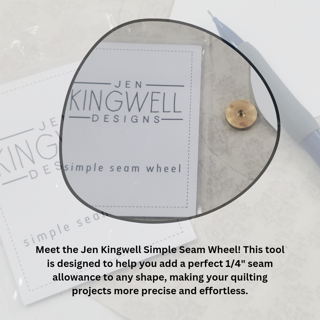 Jen Kingwell’s Simple Seam Wheel – Out of Hand Quilting & Fabrics