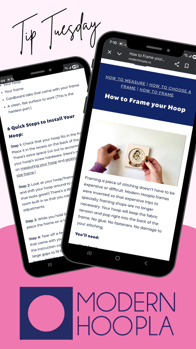 How to Frame your Hoop with Modern Hoopla + Maker Spotlight – Out of ...