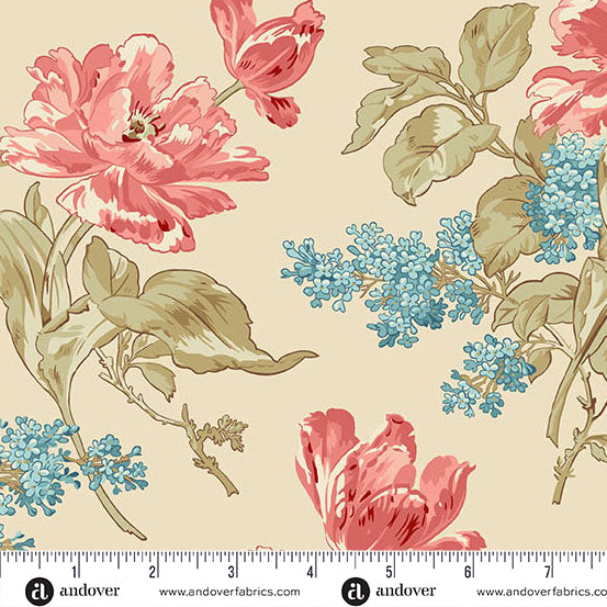 Lighthouse - Front Porch Bouquet Sand - Laundry Basket Quilts – Out of ...