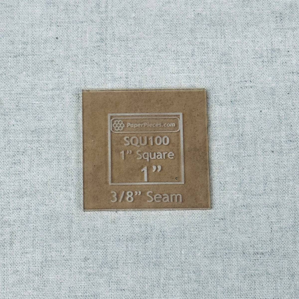 Paper Pieces - 1" Square Acrylic Template - 3/8" Seam Allowance – Out ...
