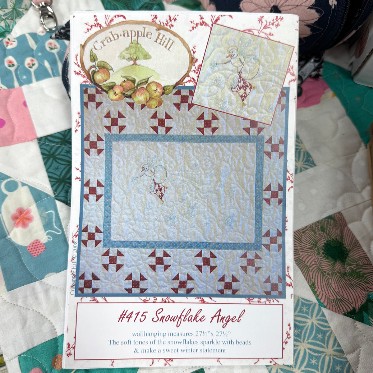 Snowflake Angel Pattern by Crabapple Hill Studio – Out of Hand Quilting ...