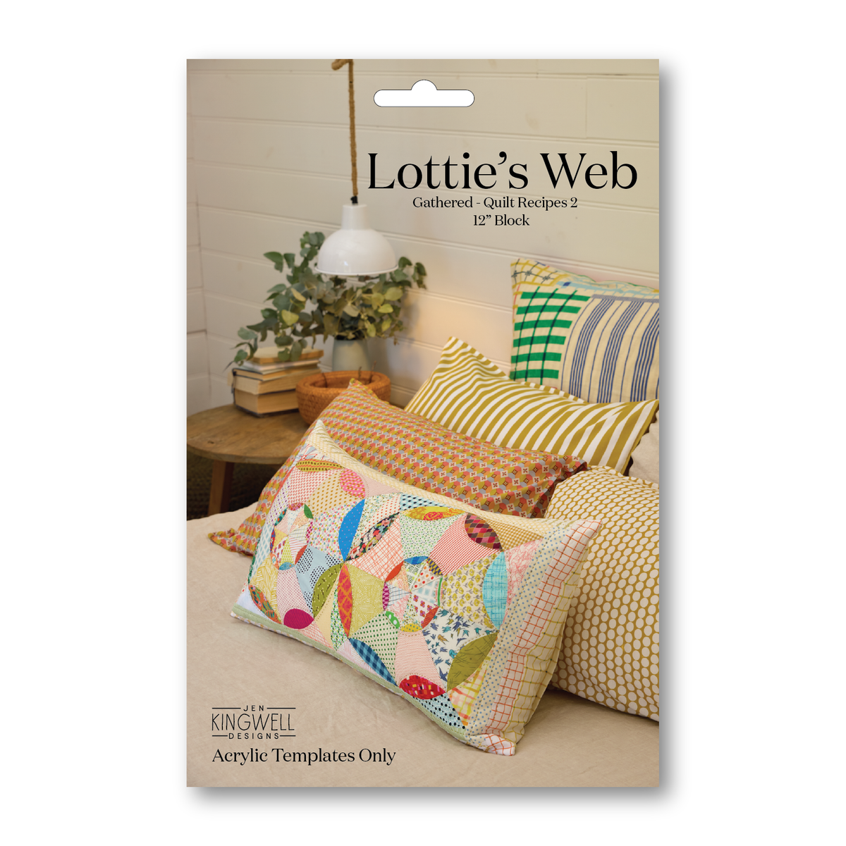 Lottie's Web 12" Acrylic Template Set - Gathered by Jen Kingwell - PRE – Out of Hand Quilting ...