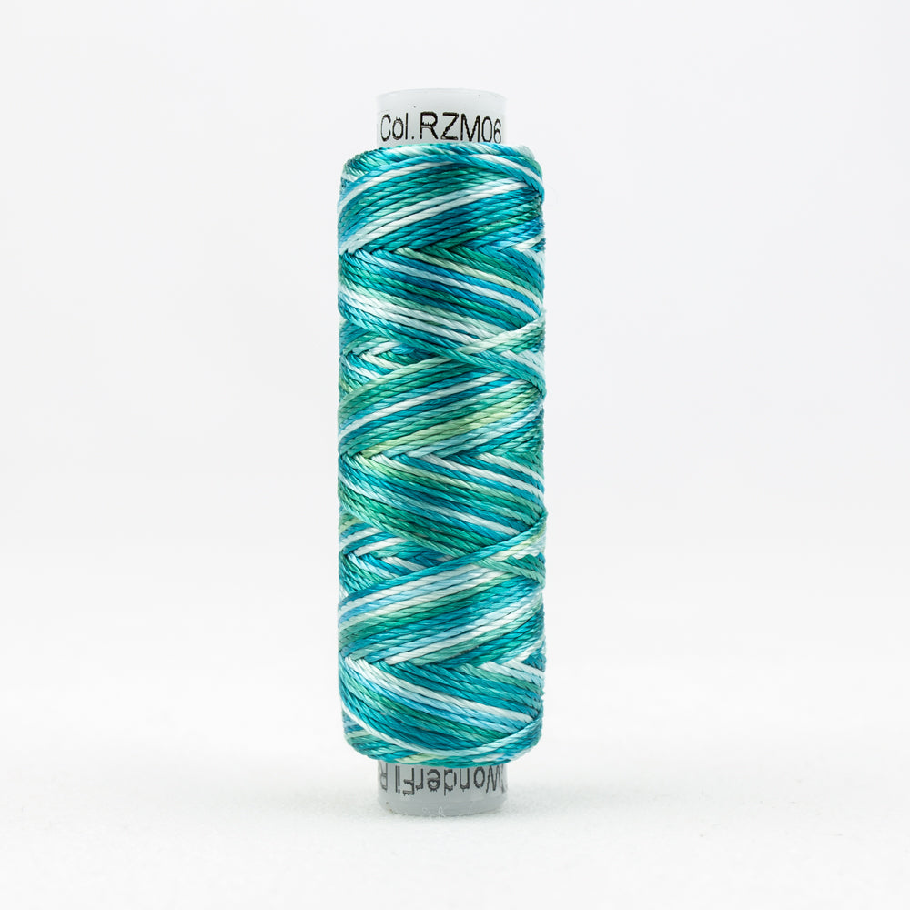Tropical Teal - RZM06 - 8WT Razzle Thread - Variegated – Out of Hand ...
