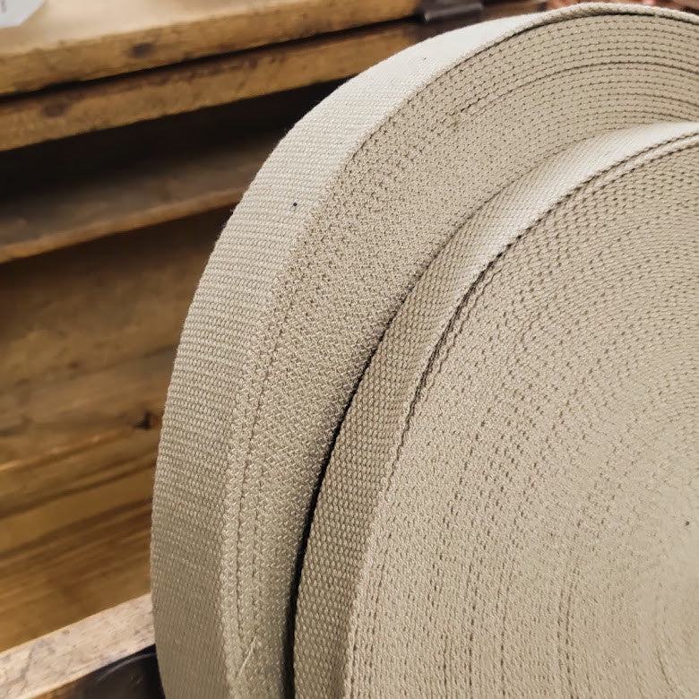 Cotton/Poly Webbing in Khaki 1" & 1.5" – Out of Hand Quilting & Fabrics