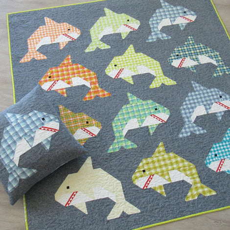Social Sharks Quilt Pattern by Elizabeth Hartman – Out of Hand Quilting ...