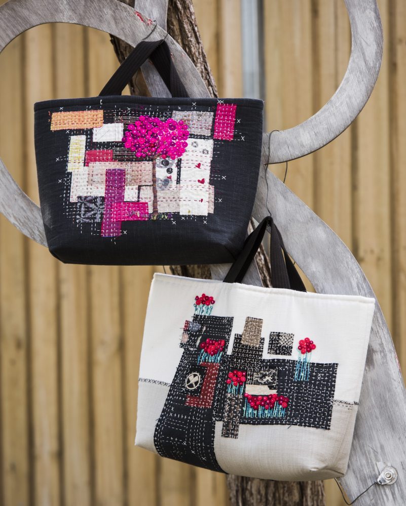 Boro'd Bags Pattern by Wendy Williams – Out of Hand Quilting & Fabrics