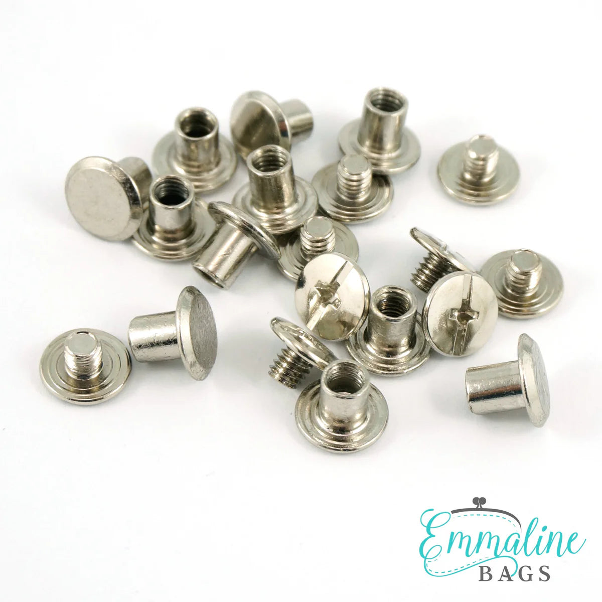 Emmaline Chicago Screws - Medium - Nickel – Out of Hand Quilting & Fabrics