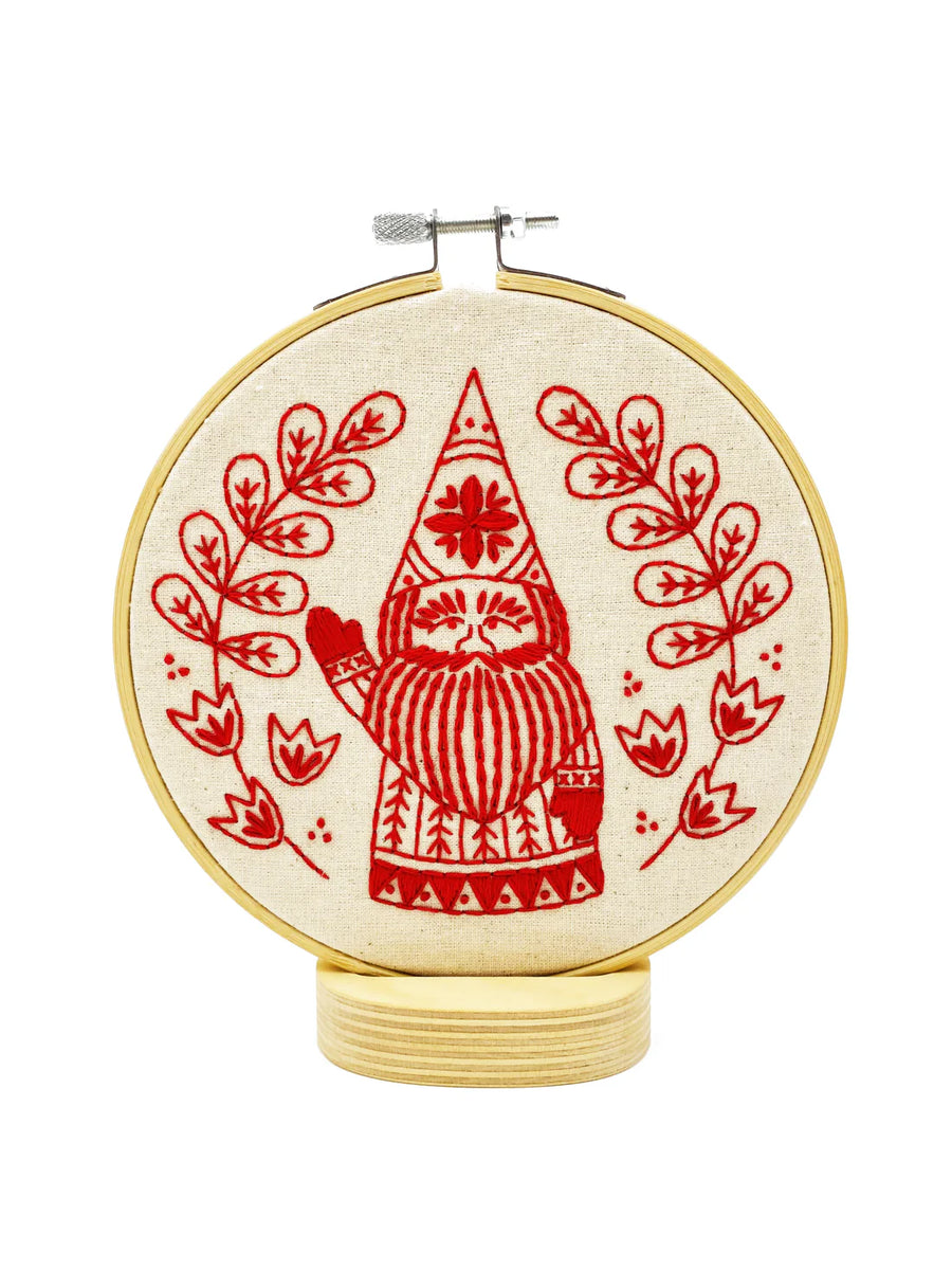 Nordic "Jul" Gnome Embroidery Kit - Hook, Line & Tinker – Out of Hand ...
