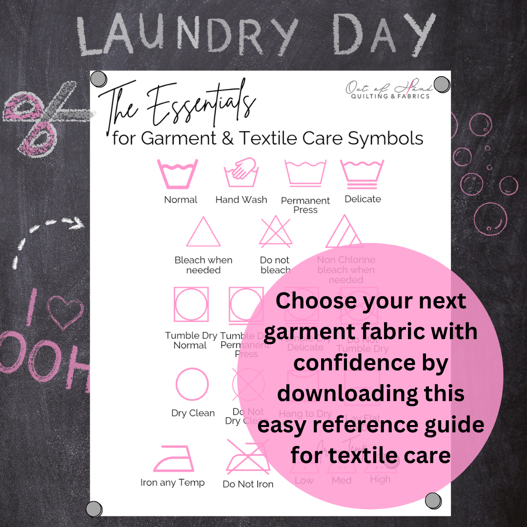 Fabric & Textile Care Guide FREE PDF Download – Out of Hand Quilting ...
