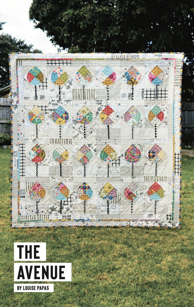 The Avenue Quilt Pattern & Acrylic Template by Louise Papas – Out of ...