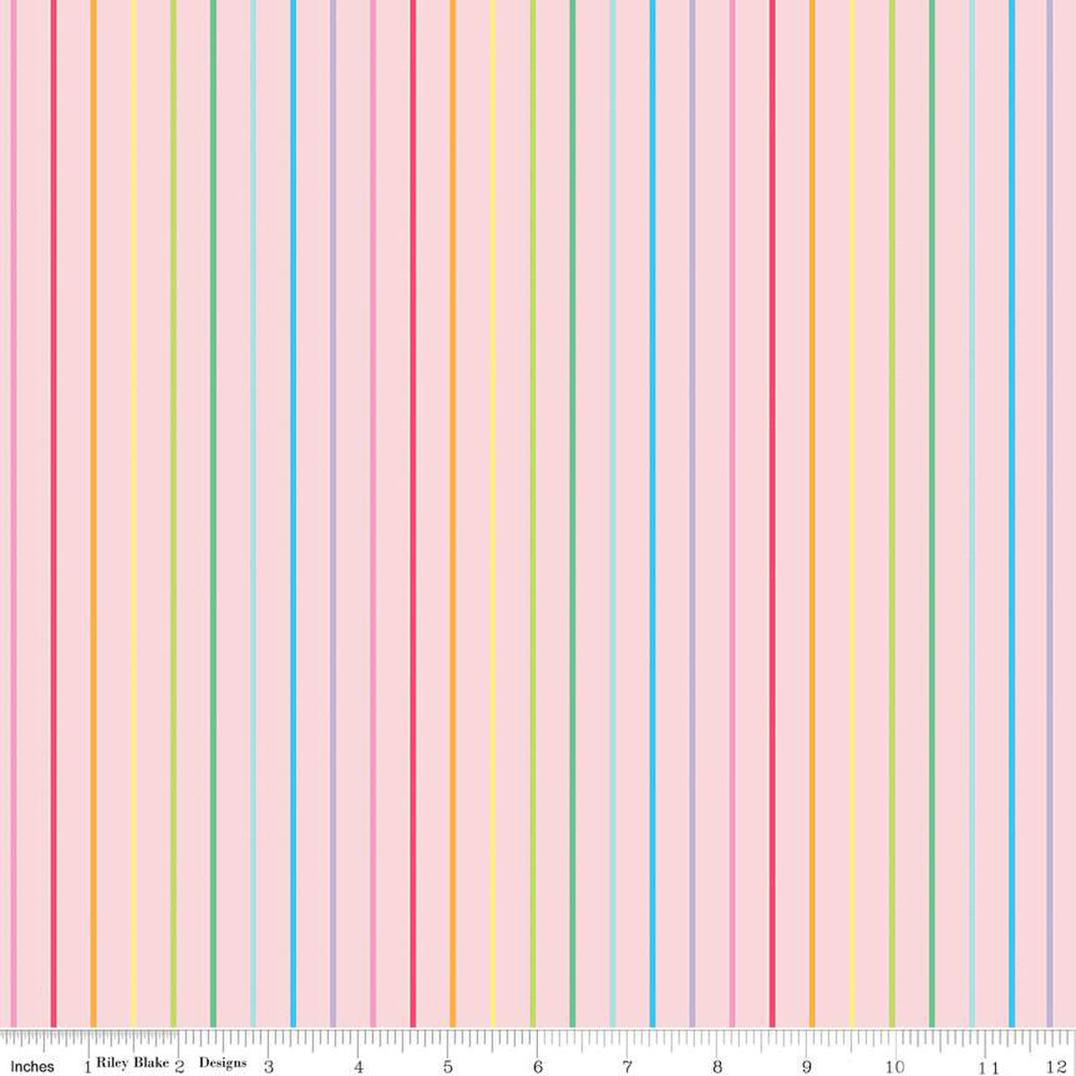 Sunshine Blvd Pink Stripe -Riley Blake Basics – Out of Hand Quilting ...